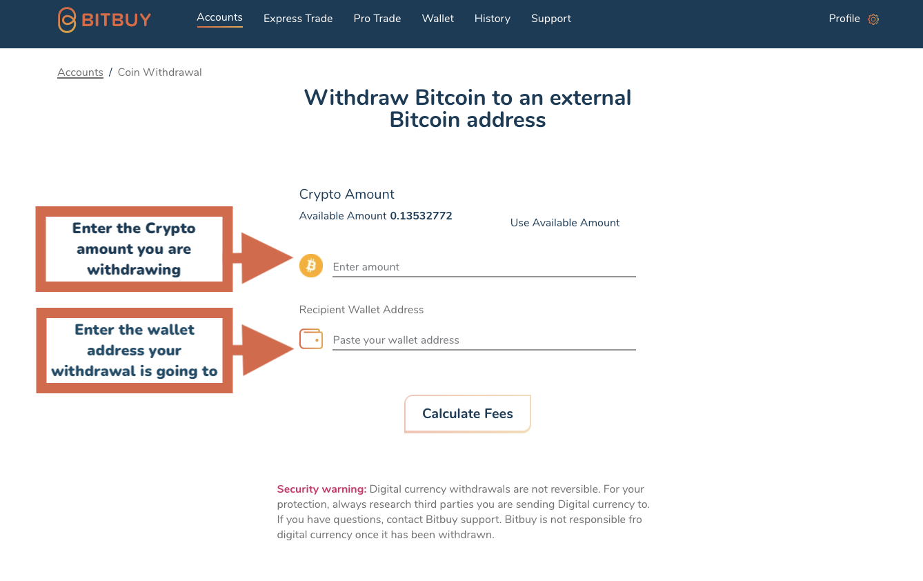 How do I send/withdraw cryptocurrency from my Bitbuy account? – Bitbuy ...